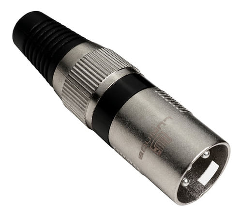 CONECTOR XLR CANON MACHO 3 PINOS NIQUELADO LU-71210 LUMINOS CONECTOR XLR CANON MACHO 3 PINOS NIQUELADO LU-71210 LUMINOS