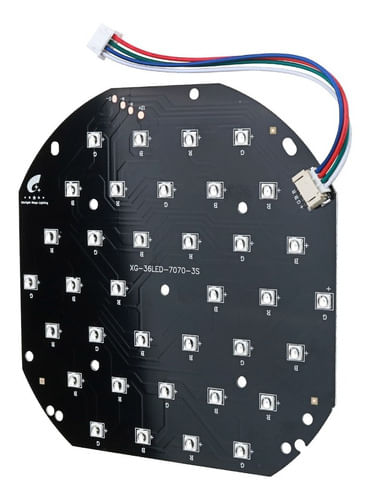 PLACA DE LED PARA REPOSIÇÃO COM 36 LEDS 1W RGB SLIM PAR 36 LUMINOS