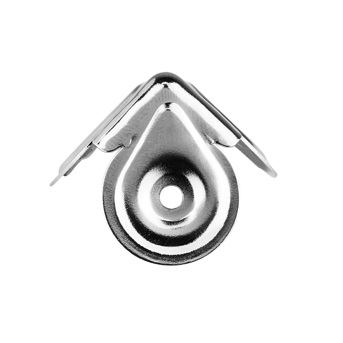 CANTO RETO DE AÇO TAMANHO MINI 3 FUROS CROMADO LUMINOS