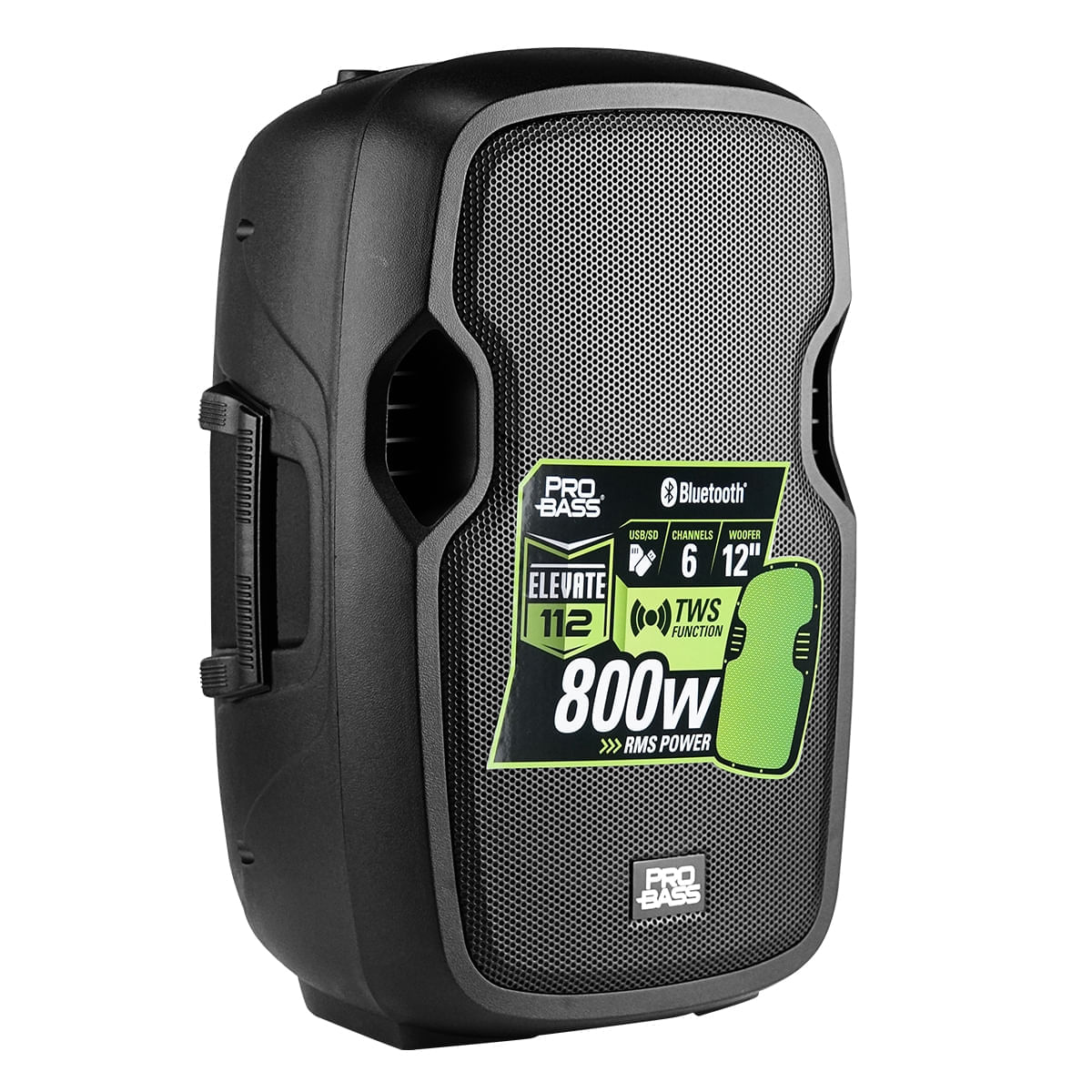 Caixa de Som Ativa 12 Polegadas 800W Elevate 112 Probass